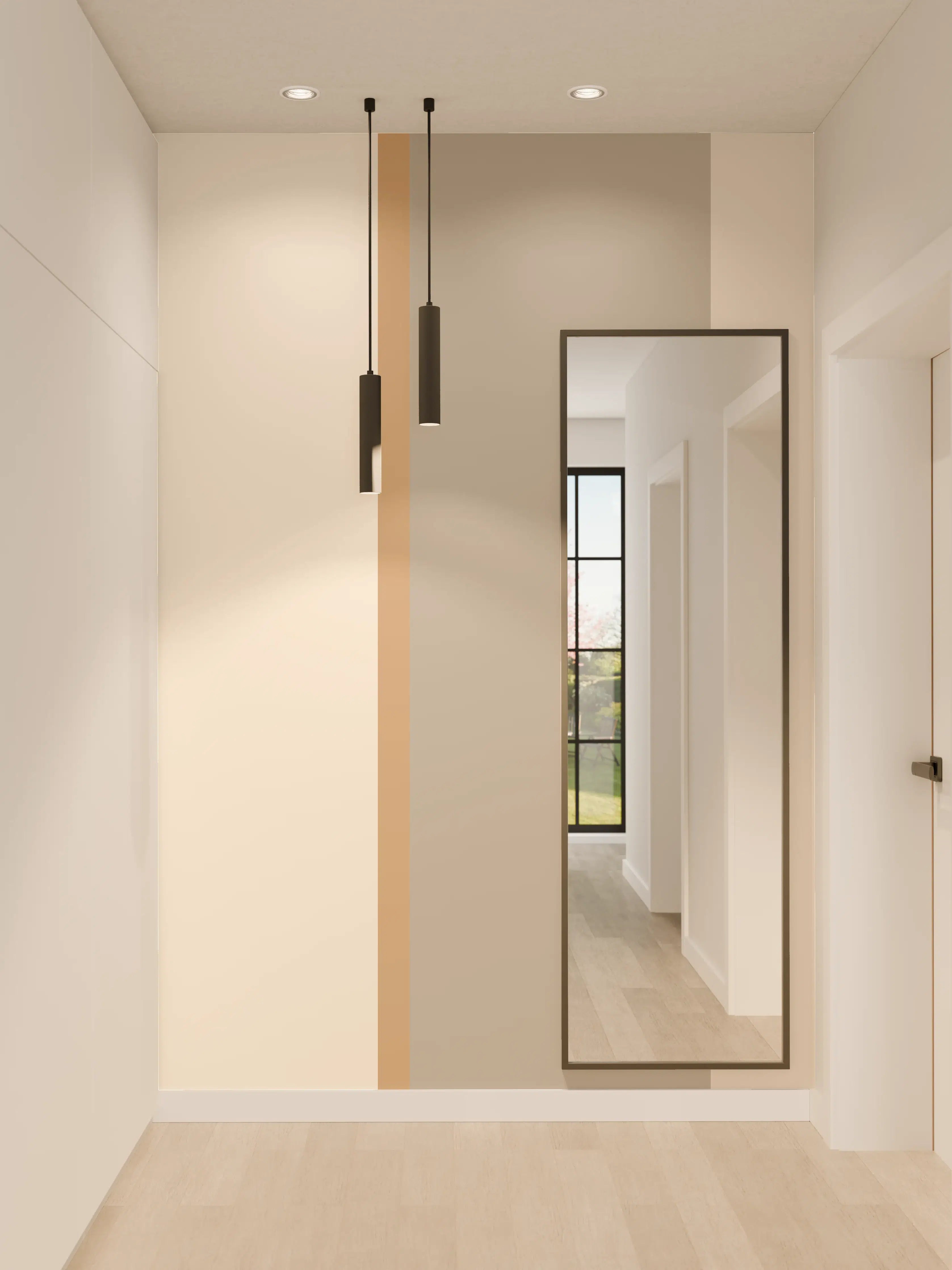 Wandverkleidung Flur - The Nudes - Vertikal - Caramel